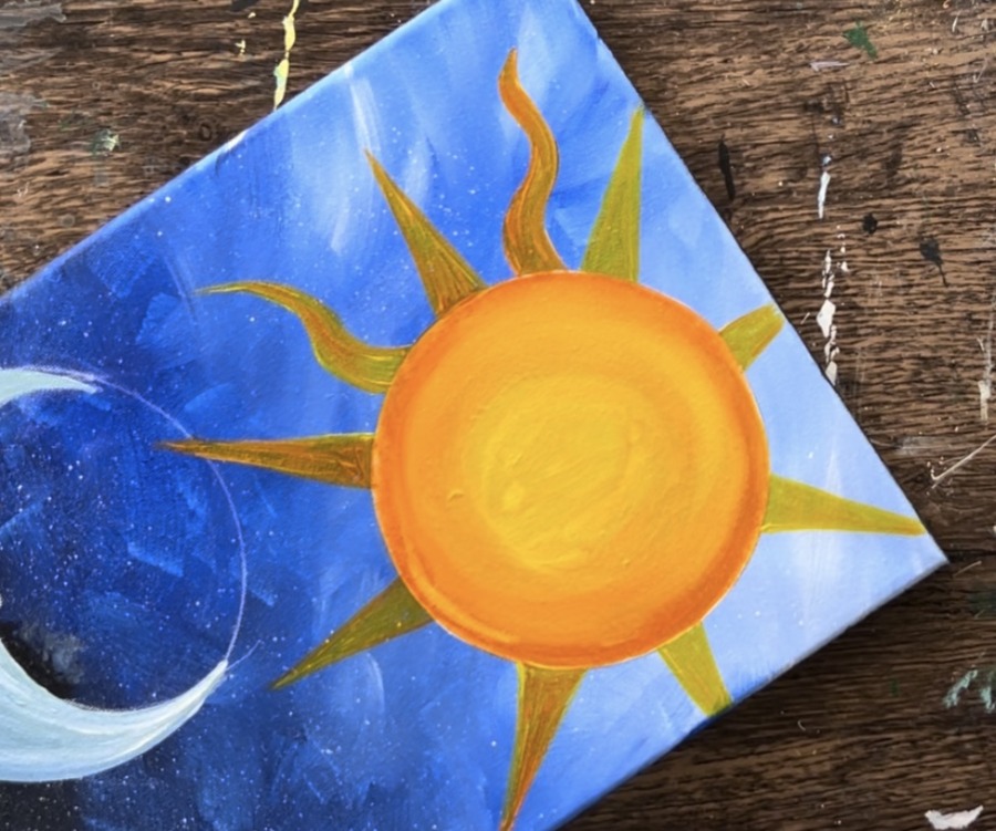 Celestial Sun & Moon Painting - Acrylic Tutorial - Tracie Kiernan ...