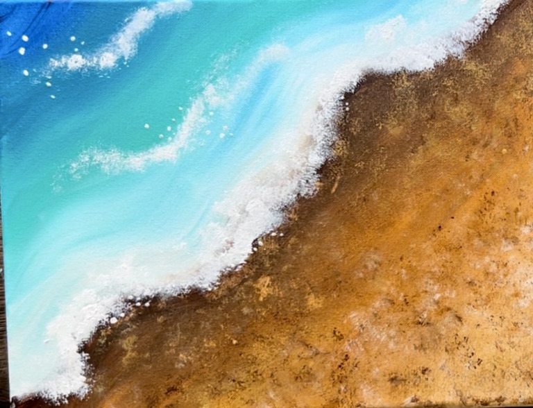 Shoreline Seashells - Acrylic Painting Tutorial - Tracie Kiernan - Step ...