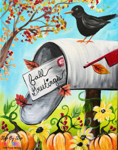 Fall Canvas Paintings - Easy Canvas Painting For Beginners Step By Step