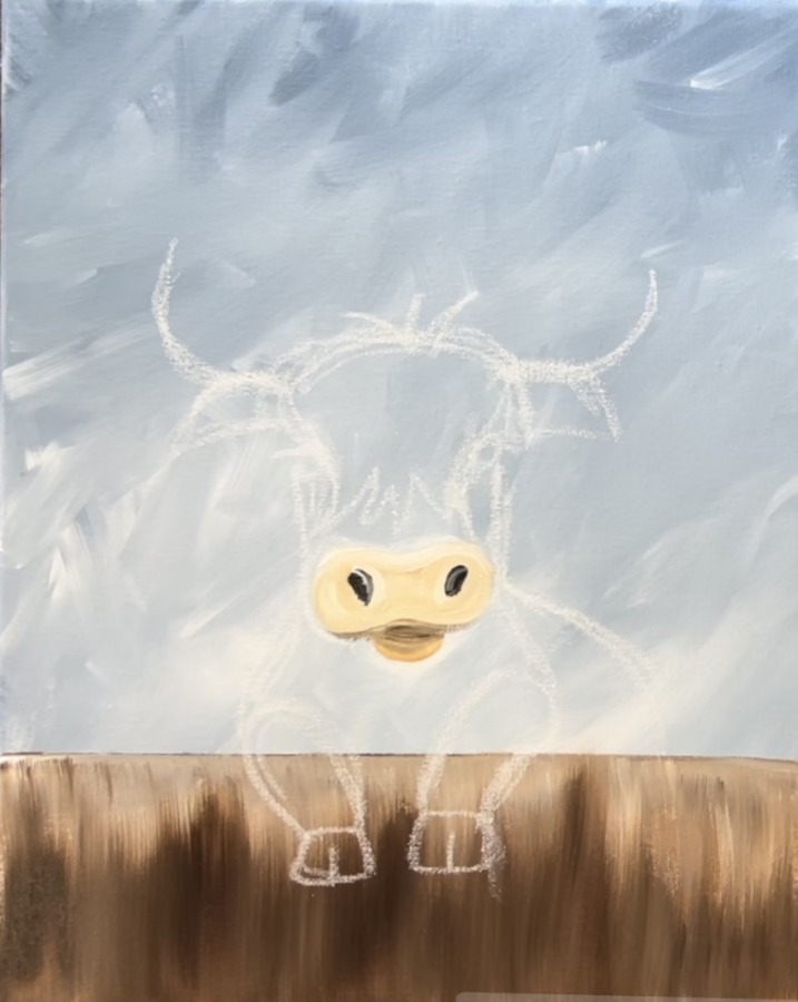 Fall Highland Cow - Acrylic Painting Tutorial - Tracie Kiernan - Step ...