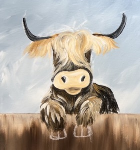 Fall Highland Cow - Acrylic Painting Tutorial - Tracie Kiernan - Step ...