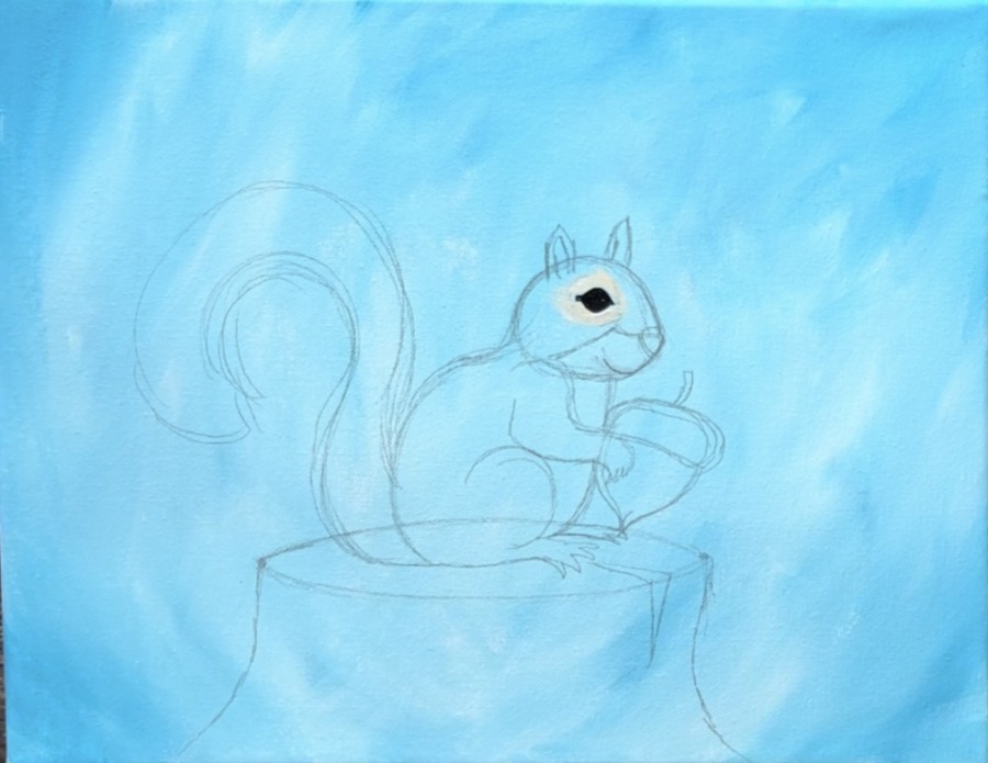 Autumn Squirrel - Acrylic Painting Tutorial - Tracie Kiernan - Step By ...