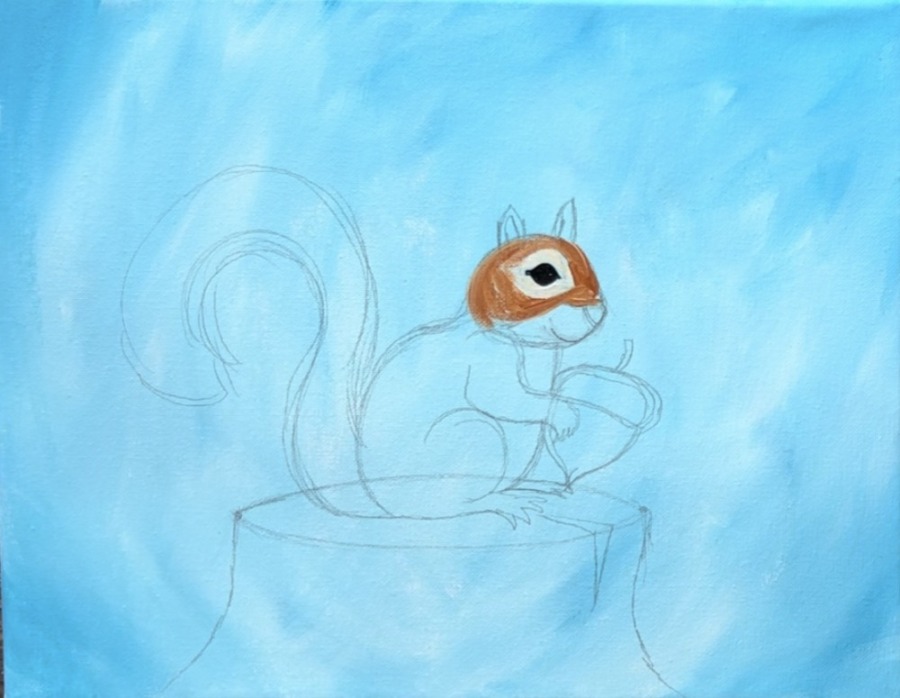 Autumn Squirrel - Acrylic Painting Tutorial - Tracie Kiernan - Step By ...