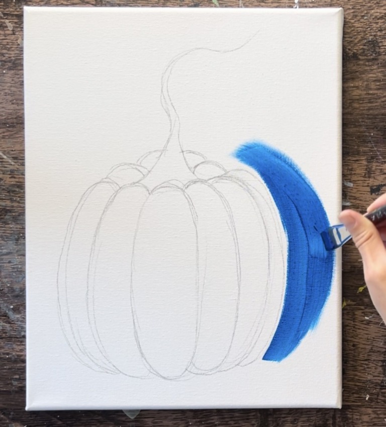"The Great Pumpkin" - Acrylic Painting Tutorial - Tracie Kiernan - Step ...