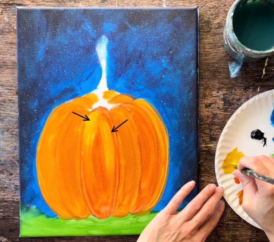 "The Great Pumpkin" - Acrylic Painting Tutorial - Tracie Kiernan - Step ...