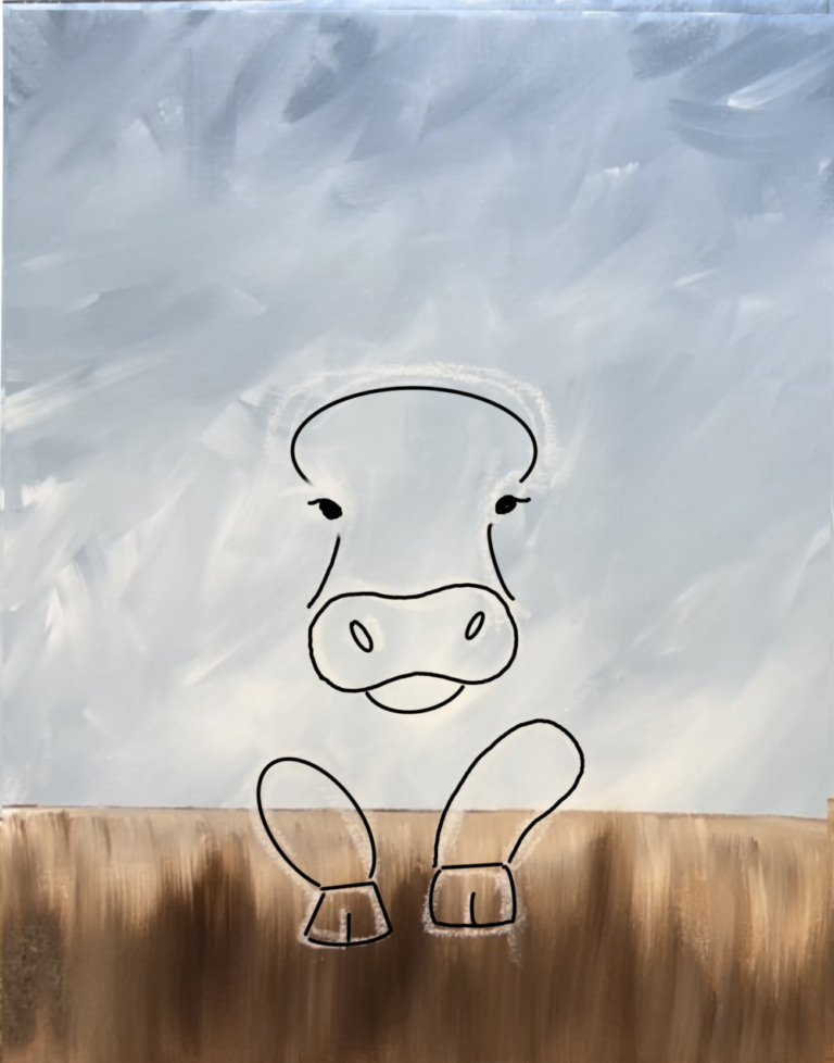 Fall Highland Cow - Acrylic Painting Tutorial - Tracie Kiernan - Step ...