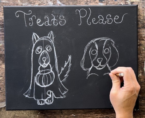 Halloween Dogs - Acrylic Painting Tutorial - Tracie Kiernan - Step By ...