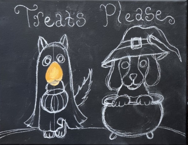 Halloween Dogs - Acrylic Painting Tutorial - Tracie Kiernan - Step By ...