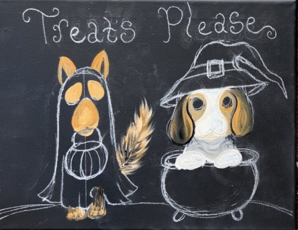 Halloween Dogs - Acrylic Painting Tutorial - Tracie Kiernan - Step By ...