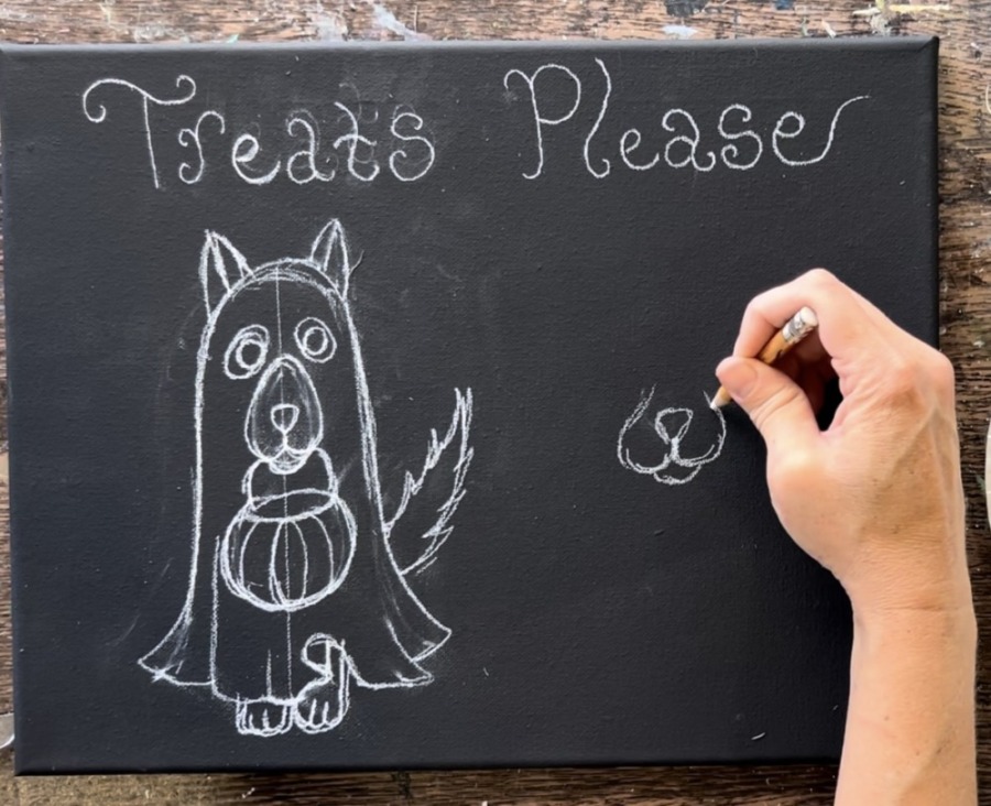 Halloween Dogs - Acrylic Painting Tutorial - Tracie Kiernan - Step By ...