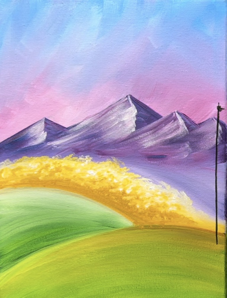 How To Paint "Majestic Fall Landscape" - Acrylic Painting Tutorial ...