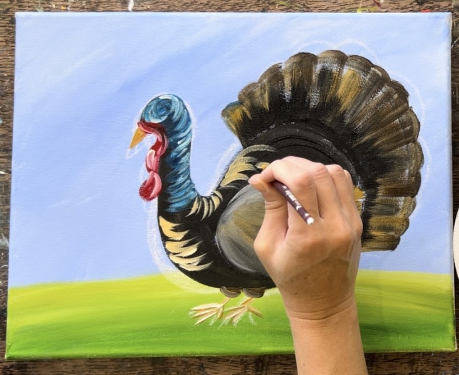 "Turkey" - Acrylic Painting Tutorial - Tracie Kiernan - Step By Step ...