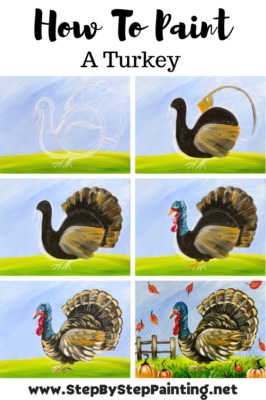 "Turkey" - Acrylic Painting Tutorial - Tracie Kiernan - Step By Step ...