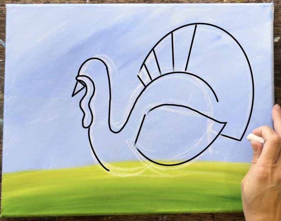 "Turkey" - Acrylic Painting Tutorial - Tracie Kiernan - Step By Step ...
