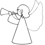 Christmas Angel Traceable - Tracie Kiernan - Step By Step Painting