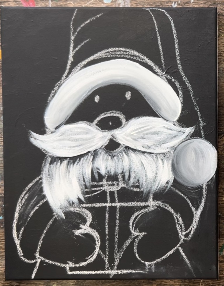 How To Paint "Jolly Santa" - Acrylic Painting Tutorial - Tracie Kiernan ...