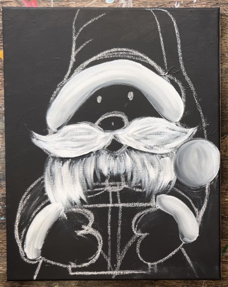 How To Paint "Jolly Santa" - Acrylic Painting Tutorial - Tracie Kiernan ...