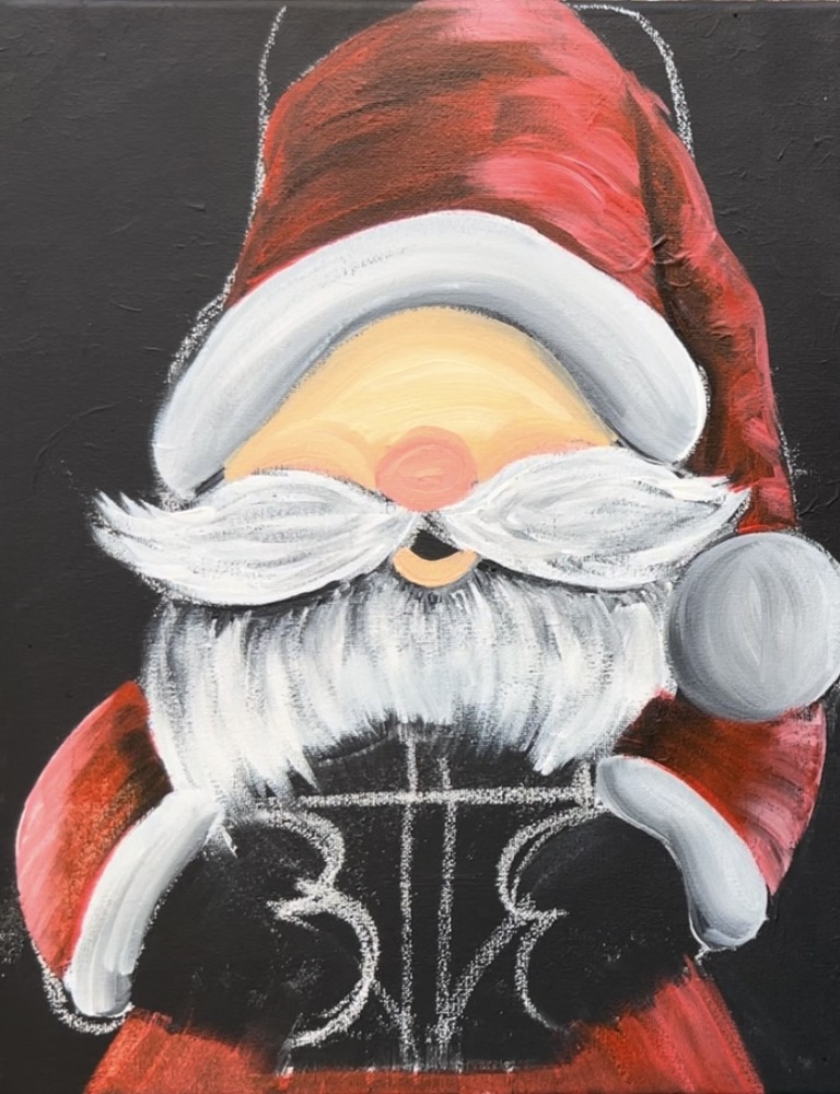 How To Paint "Jolly Santa" - Acrylic Painting Tutorial - Tracie Kiernan ...