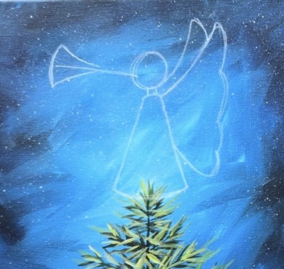 Christmas Tree Angel - Acrylic Painting Tutorial - Tracie Kiernan ...