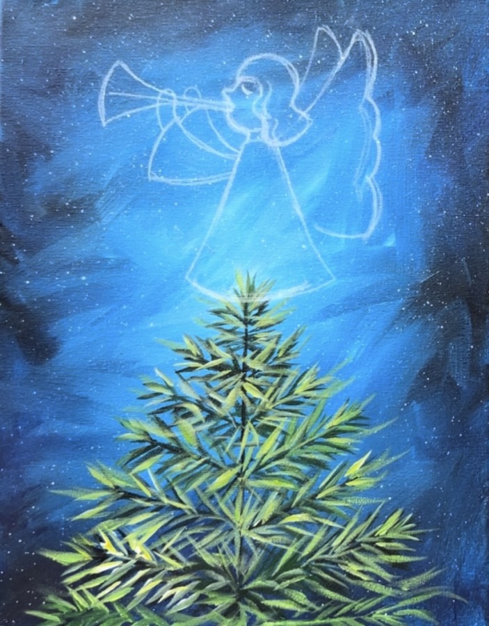 Christmas Tree Angel - Acrylic Painting Tutorial - Tracie Kiernan ...