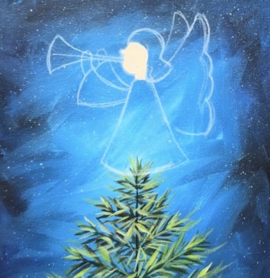 Christmas Tree Angel - Acrylic Painting Tutorial - Tracie Kiernan ...