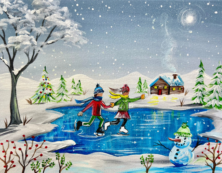 Ice Skating Wonderland - Bonus Tutorial - Tracie Kiernan - Step By Step ...