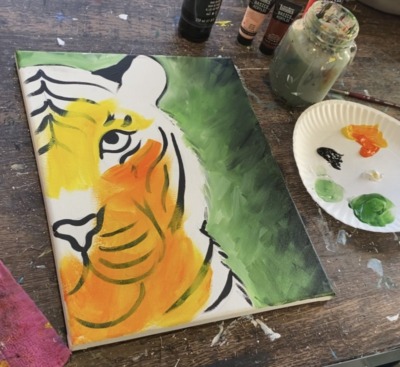 How To Paint A Tiger - "Tiger's Gaze" - Beginners Acrylic Painting ...