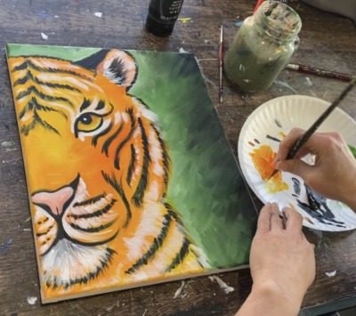 How To Paint A Tiger - "Tiger's Gaze" - Beginners Acrylic Painting ...