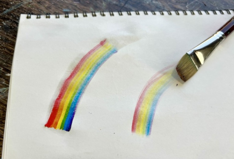 Rainbow Wildflowers - Acrylic Painting Tutorial - Tracie Kiernan - Step ...