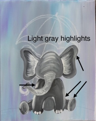 Elephant Raindrops - Acrylic Painting Tutorial - Tracie Kiernan - Step ...