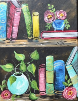 The Library - Acrylic Painting Tutorial - Tracie Kiernan - Step By Step ...