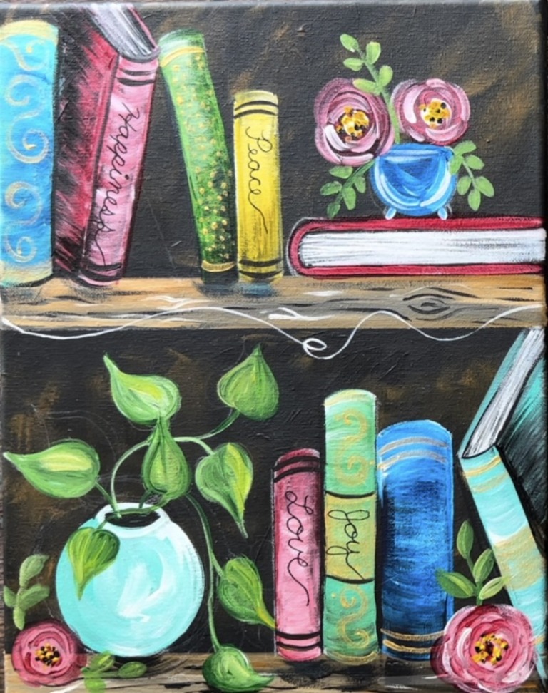 The Library - Acrylic Painting Tutorial - Tracie Kiernan - Step By Step ...