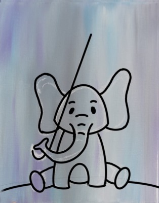 Elephant Raindrops - Acrylic Painting Tutorial - Tracie Kiernan - Step ...