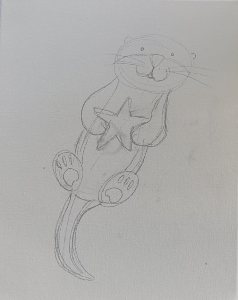 How To Paint "Otter Bliss" - Sea Otter Acrylic Painting Tutorial ...