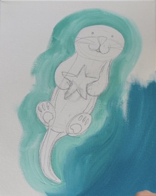 How To Paint "Otter Bliss" - Sea Otter Acrylic Painting Tutorial ...