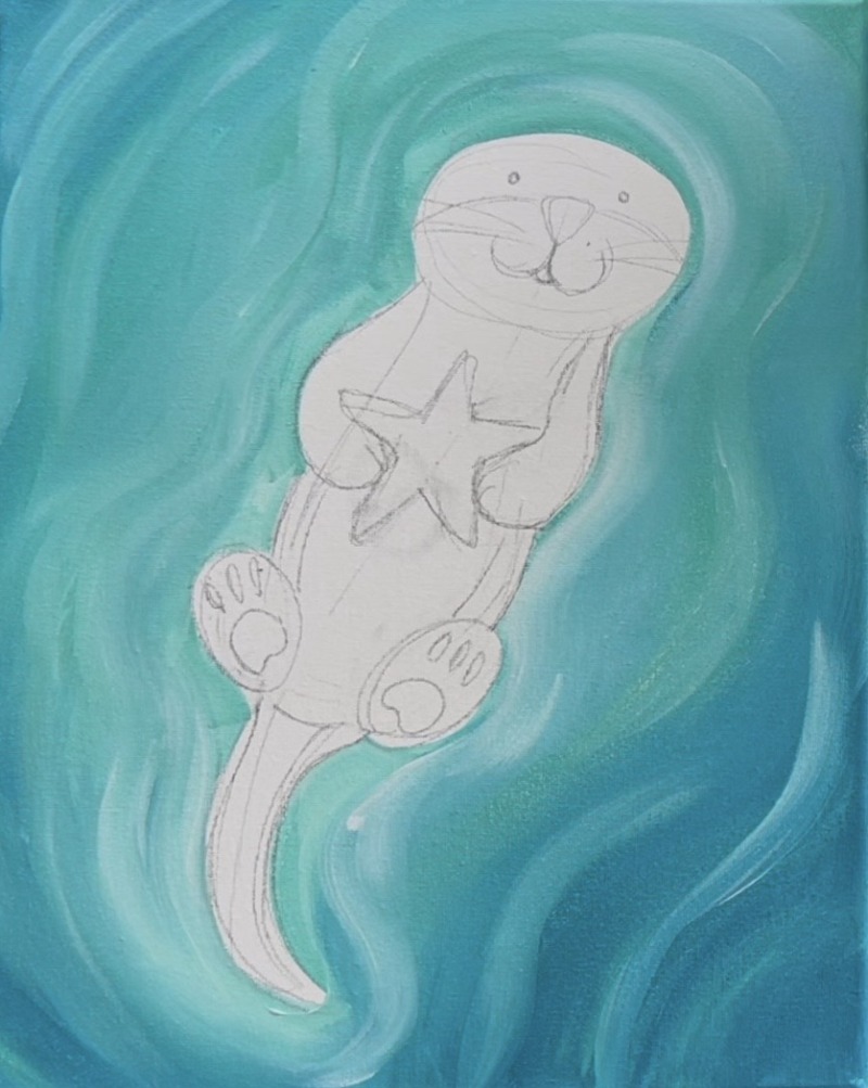 How To Paint "Otter Bliss" - Sea Otter Acrylic Painting Tutorial ...