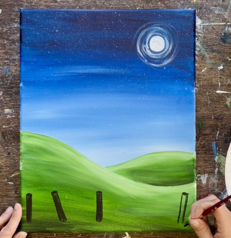 Firefly Meadow - Acrylic Painting Tutorial - Tracie Kiernan - Step By ...