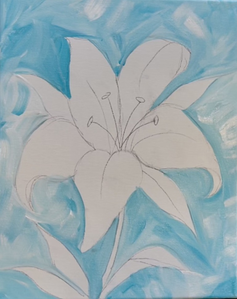 How To Paint A Stargazer Lily - Acrylic Tutorial - Tracie Kiernan ...