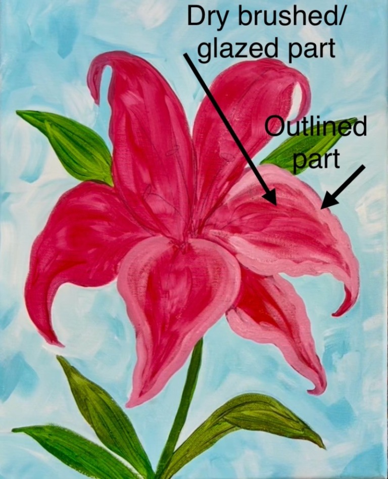 How To Paint A Stargazer Lily - Acrylic Tutorial - Tracie Kiernan ...