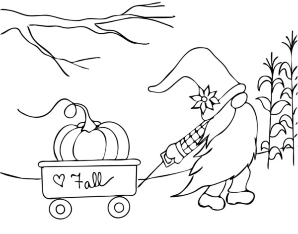 Pumpkin Wagon Gnome - Acrylic Painting Tutorial - Tracie Kiernan - Step ...