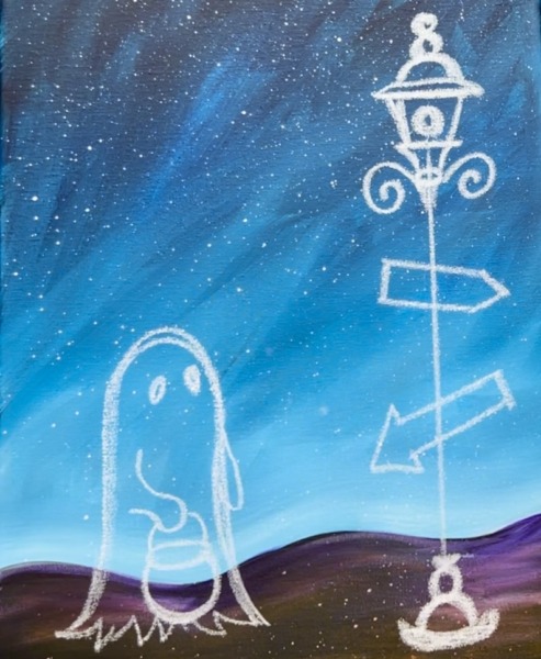 Tricks & Treats Ghost - Acrylic Tutorial - Tracie Kiernan - Step By ...