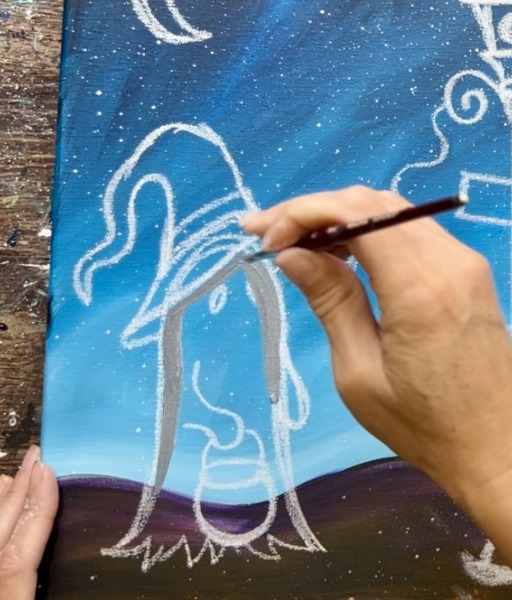 Tricks & Treats Ghost - Acrylic Tutorial - Tracie Kiernan - Step By ...