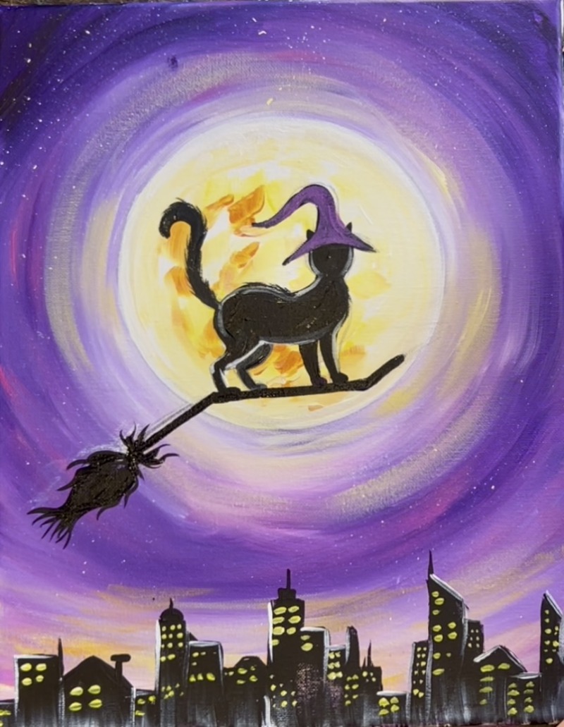 How To Paint "Moonlight Mischief" - Acrylic Painting Tutorial - Tracie ...