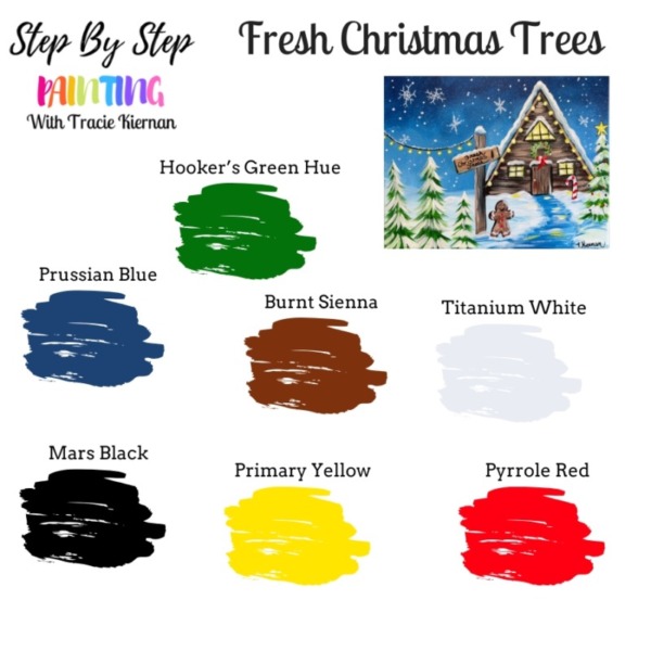 "Fresh Christmas Trees" - A-Frame Christmas Cabin Tree Farm - Acrylic ...