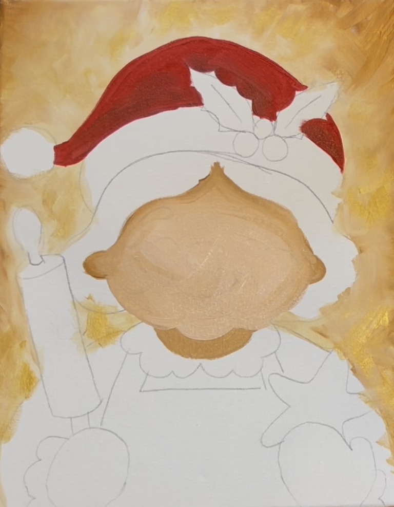 Holly Jolly Mrs. Claus - Painting Tutorial + Free Template - Tracie ...
